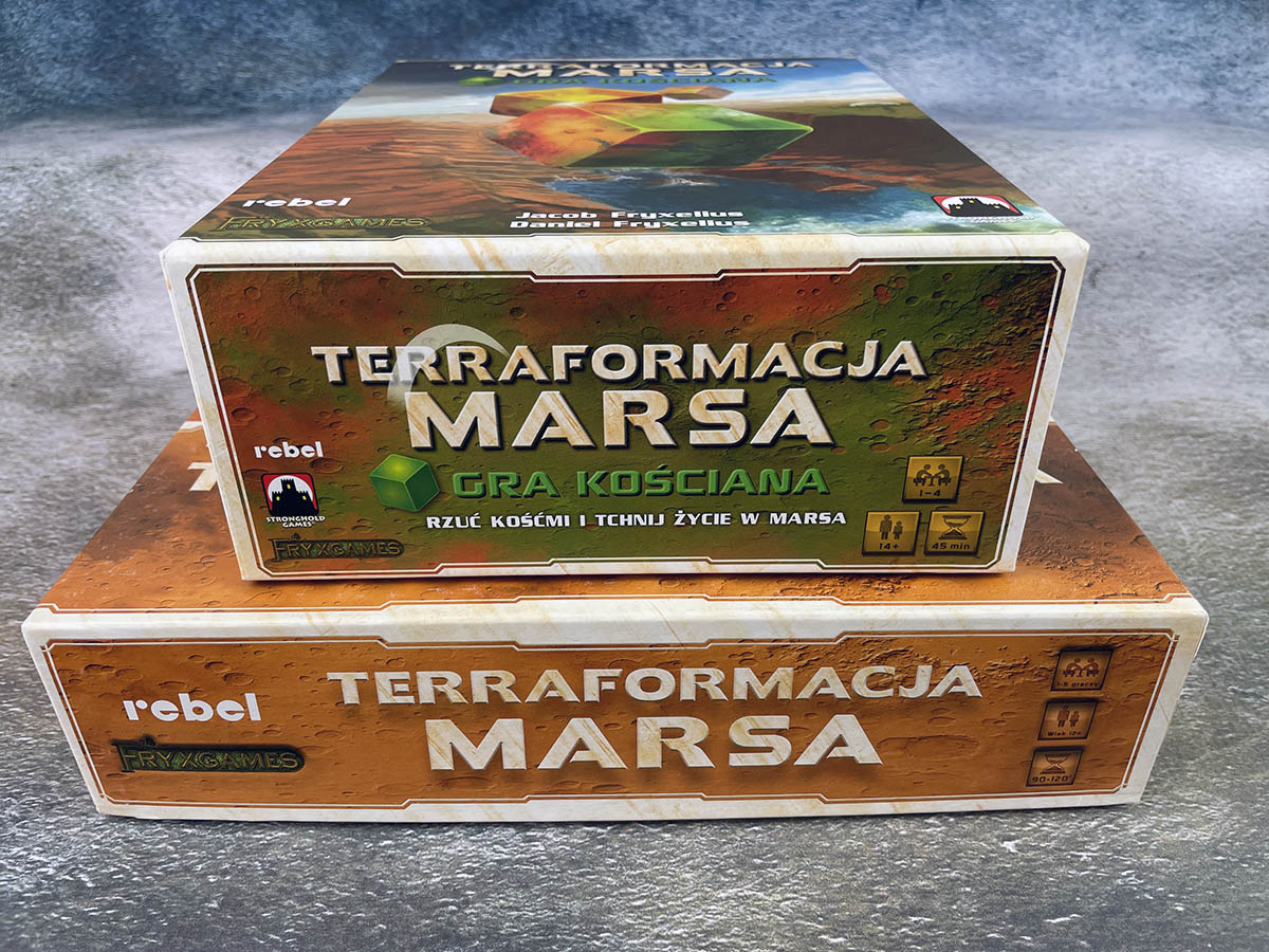 Terraformacja Marsa vs Terraformacja Marsa: Gra kościana - porównanie Terraformacja Marsa vs Terraformacja Marsa: Gra kościana - porównanie